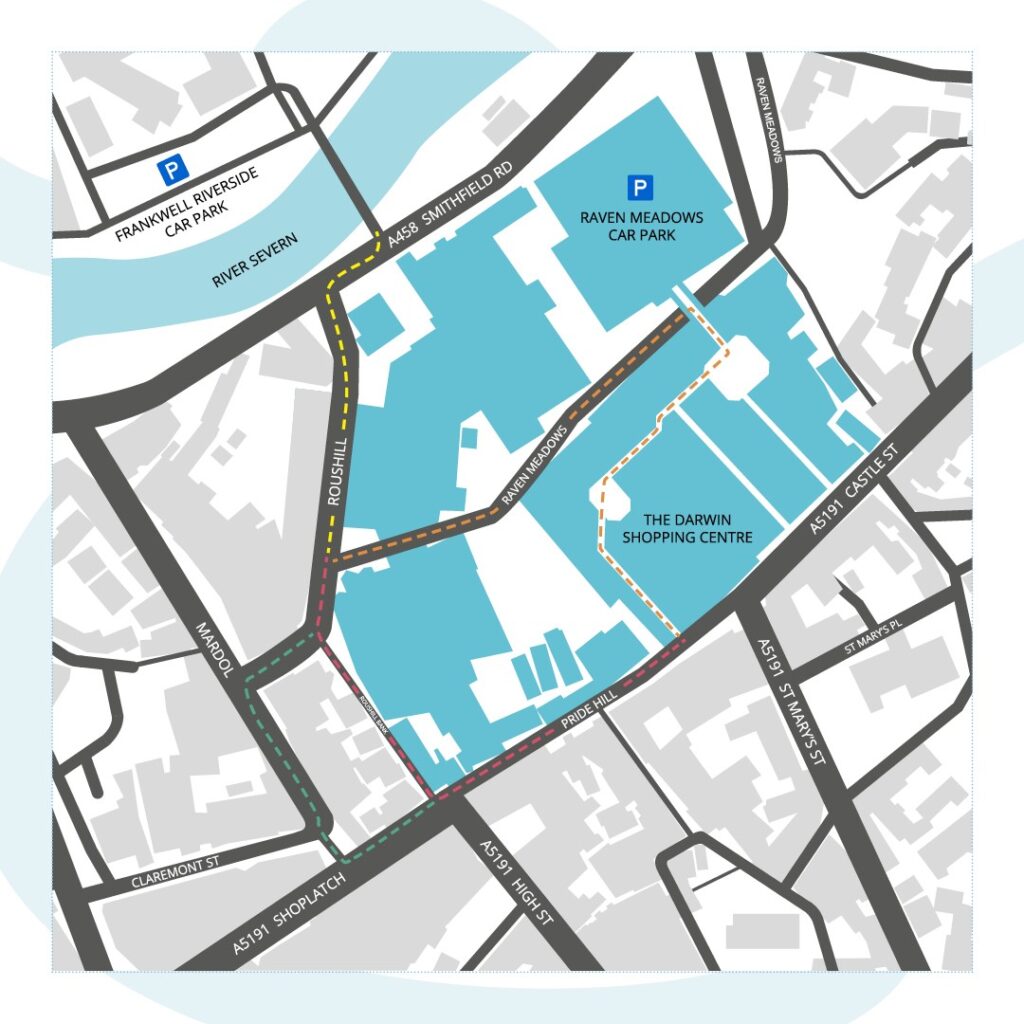 Map - Shrewsbury Shopping
